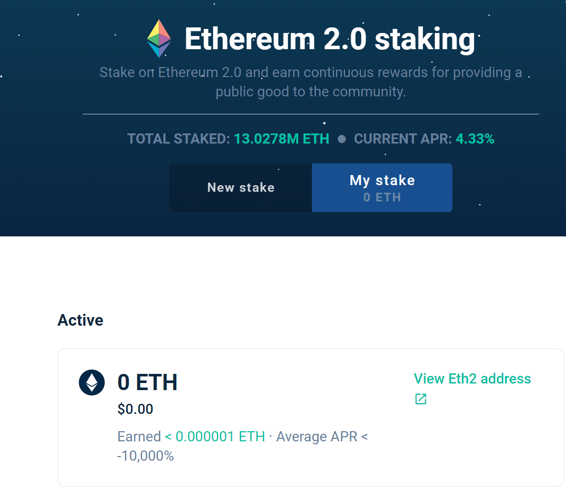My staking count in Dapps ETH 2.0 become 0! · Issue #3915 · MyEtherWallet/MyEtherWallet · GitHub