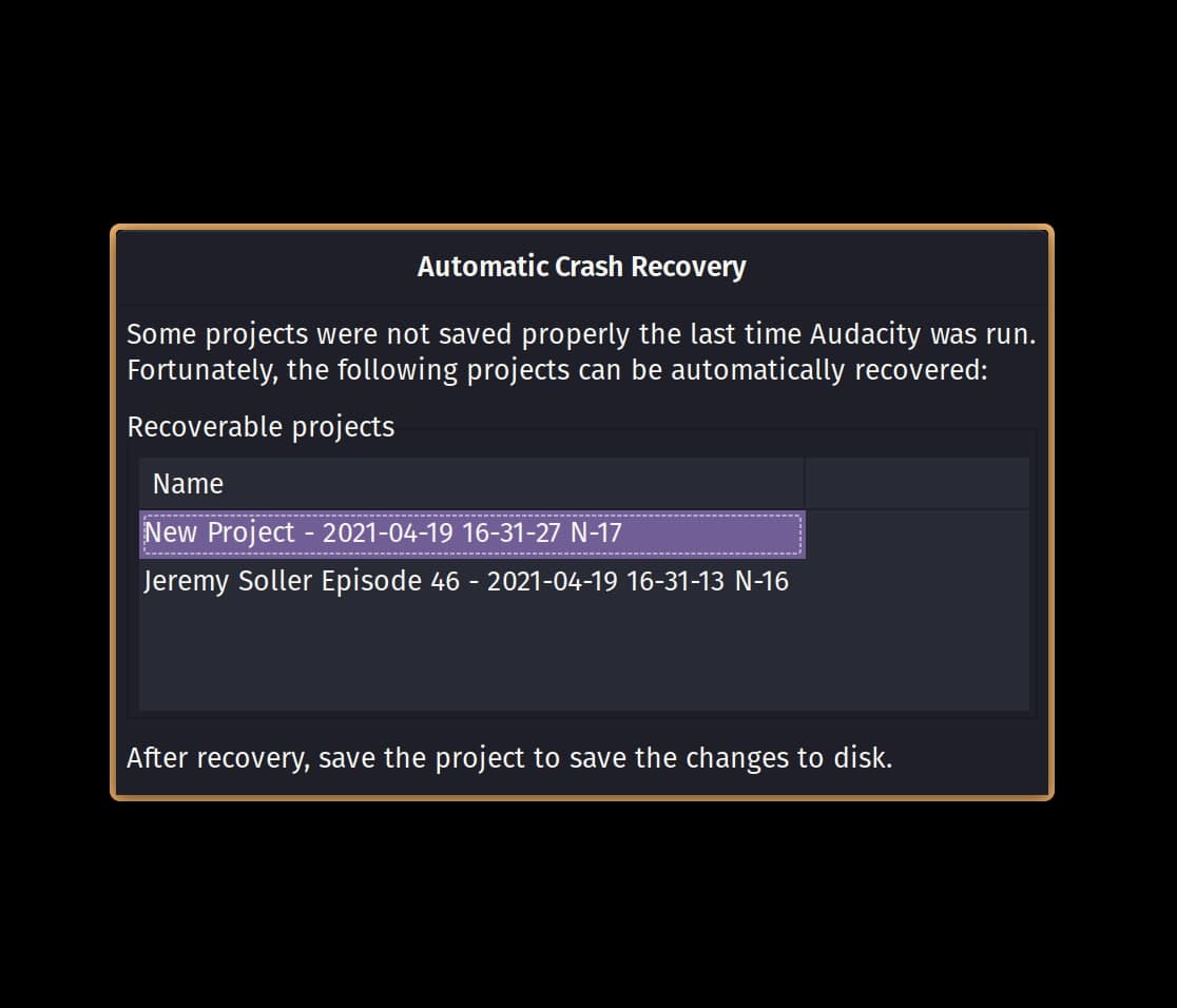 Audacity crash recovery dialogue is missing with Auto-Tiling on · Issue #944 · pop-os/shell · GitHub