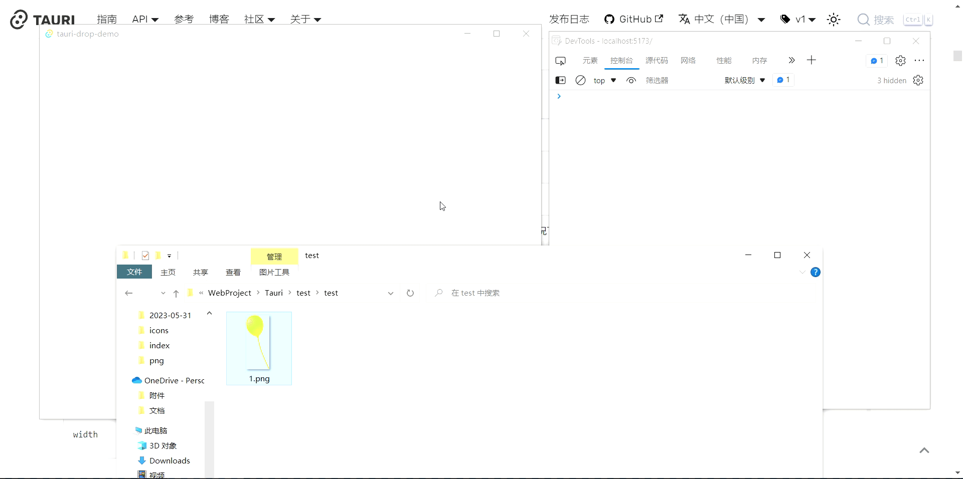 [bug] The "tauri://file-drop" event is not working on the Windows platform. · Issue #7094 ...