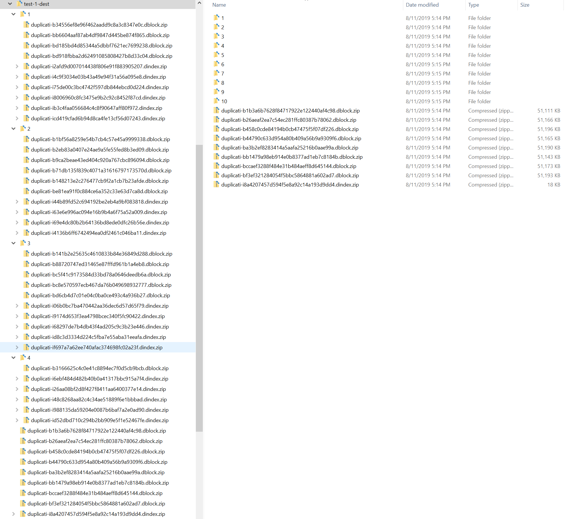 Store destination files in sub folders. · Issue #1374 · duplicati/duplicati · GitHub