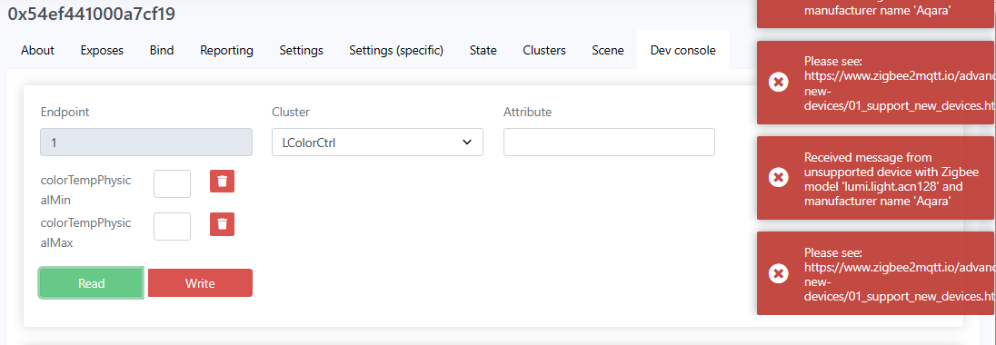 [New device support]: lumi.light.acn128 - Aqara Spotlight-T3 · Issue #19711 · Koenkk/zigbee2mqtt ...