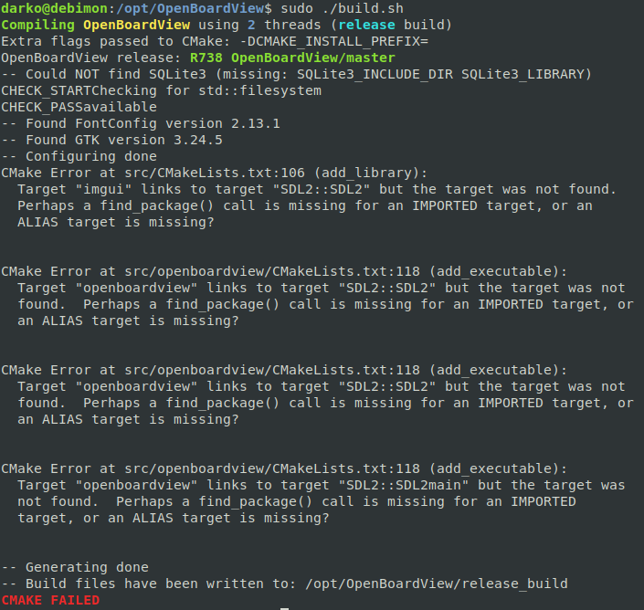 Can't make on debian · Issue #201 · OpenBoardView/OpenBoardView · GitHub