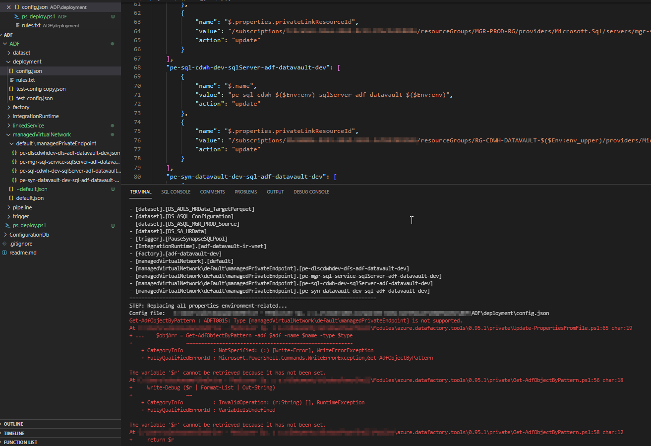 ADFT0015: Type [managedVirtualNetwork\default\managedPrivateEndpoint] · Issue #185 · Azure ...