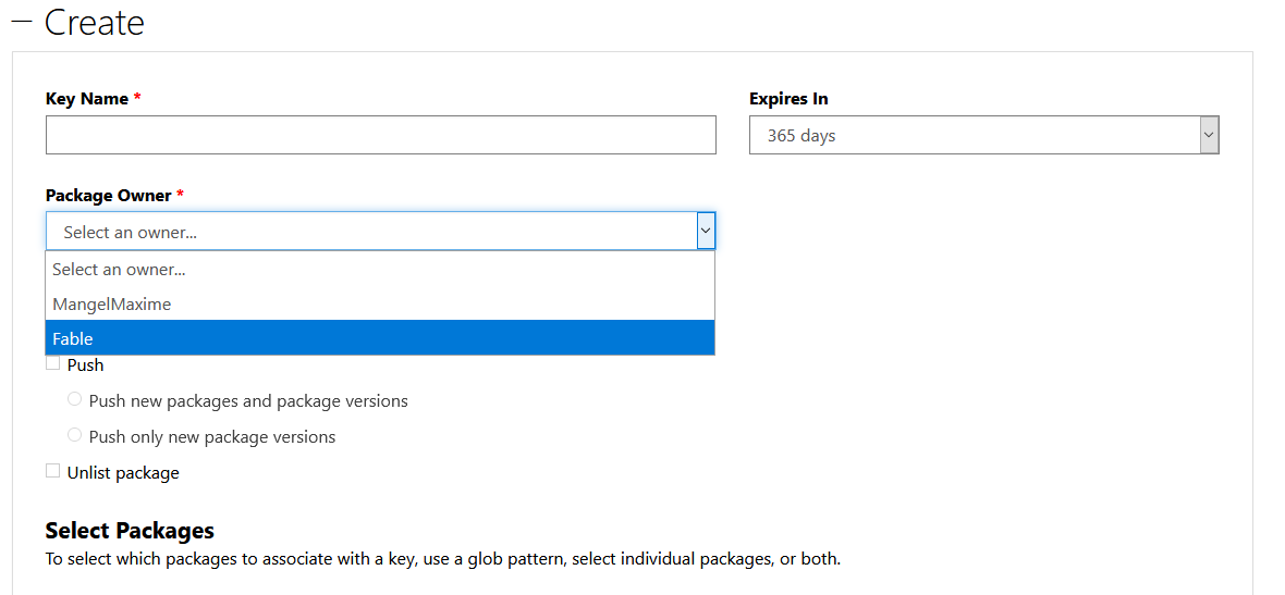 Can we change NUGET_KEY to FABLE_NUGET_KEY ? · Issue #2455 · fable-compiler/Fable · GitHub