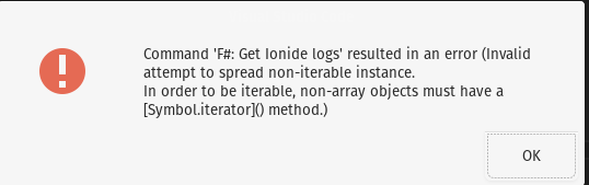 F#: Get Ionide logs doesn't work · Issue #1617 · ionide/ionide-vscode-fsharp · GitHub