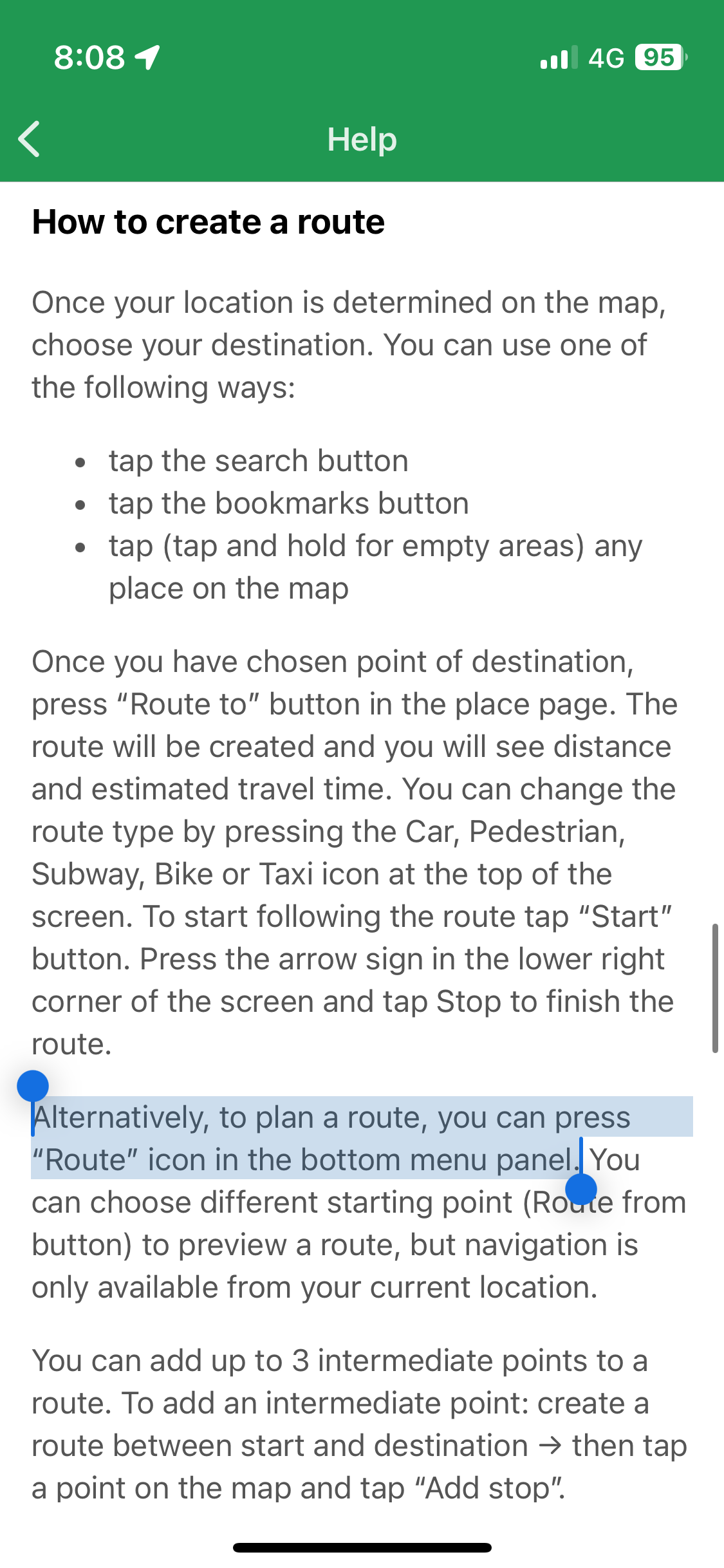Faq Update After Removing Route Button · Issue 6344 · Organicmaps 