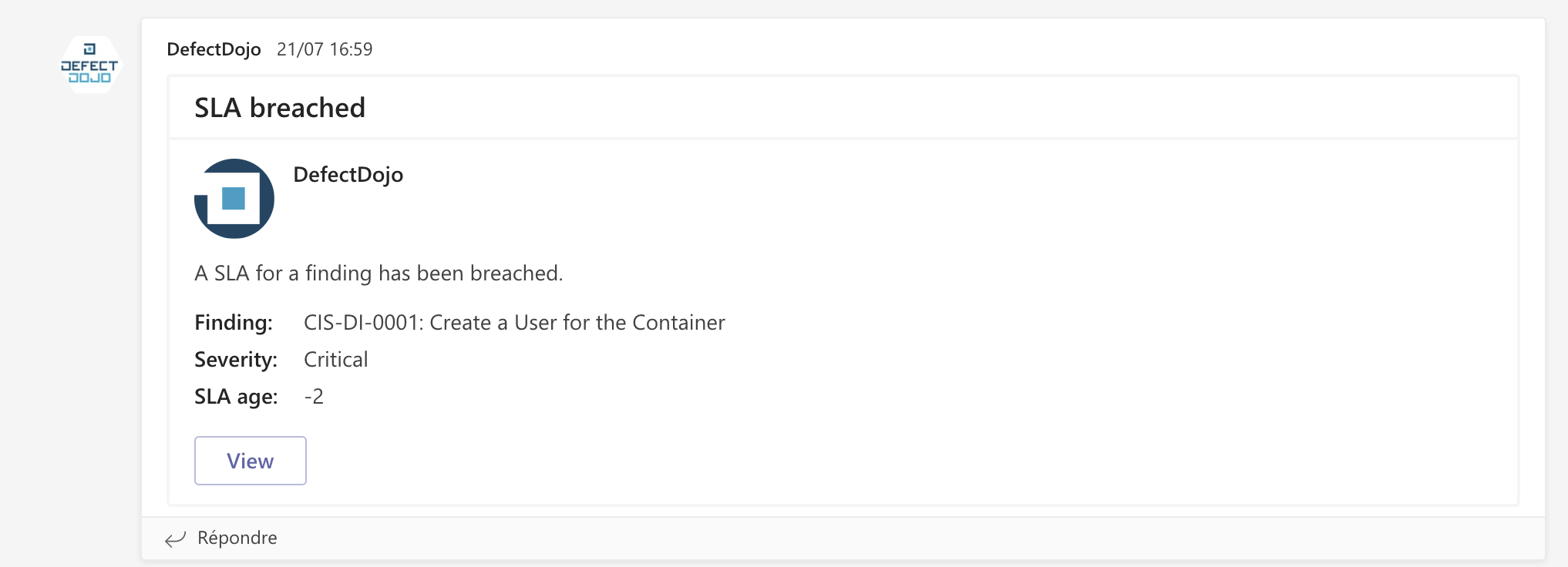 Add Product name in MS Teams notifications and enhance URL in View button for SLA Breach · Issue ...