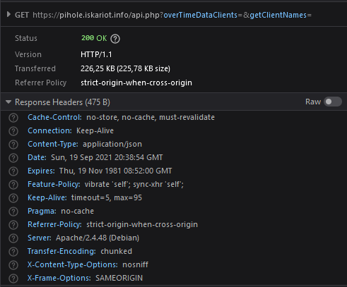 Many Clients causes Dashboard to hangs itsself · Issue #1896 · pi-hole/web · GitHub
