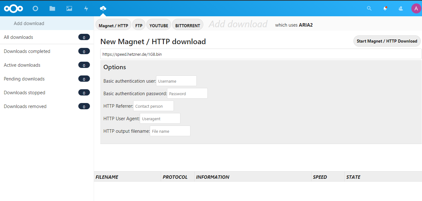 [Feature Request] built-in downloader based on Aria2 · Issue #2469 · haiwen/seafile · GitHub