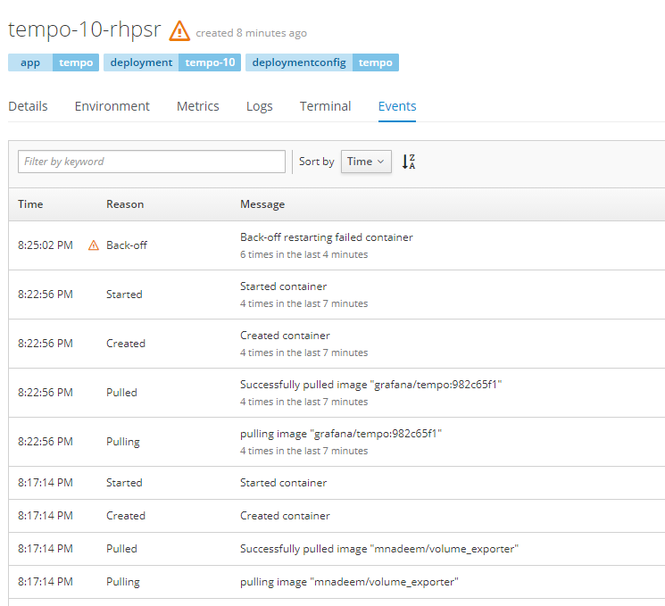 Tempo container keep on restarting, No probes defined · Issue #573 ...