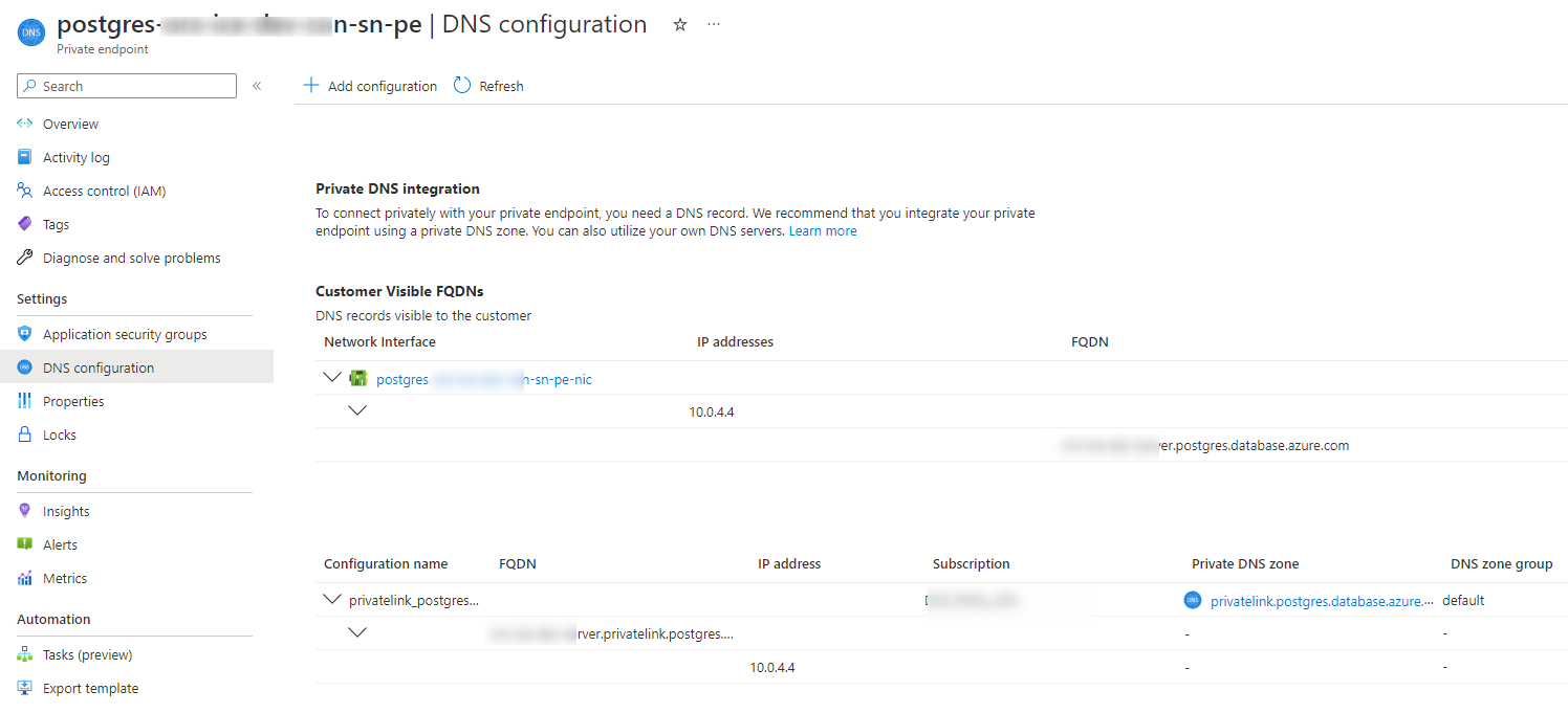Azure Cli and Adding DNS configuration to Private Endpoint · Issue #25304 · Azure/azure-cli · GitHub