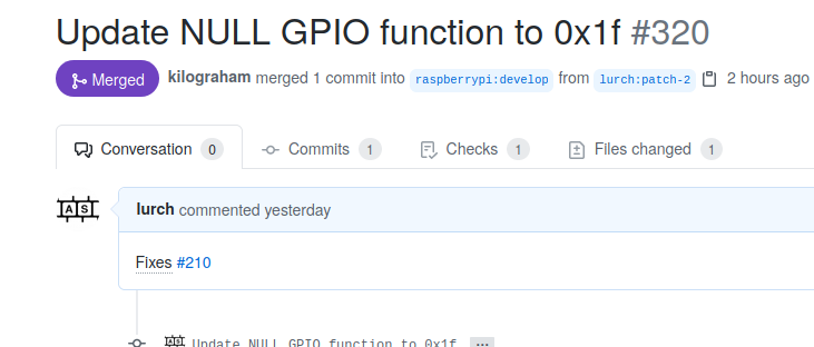 Q: GPIO FUNCSEL NULL = {0xf or 0x1f}? · Issue #210 · raspberrypi/pico-sdk · GitHub