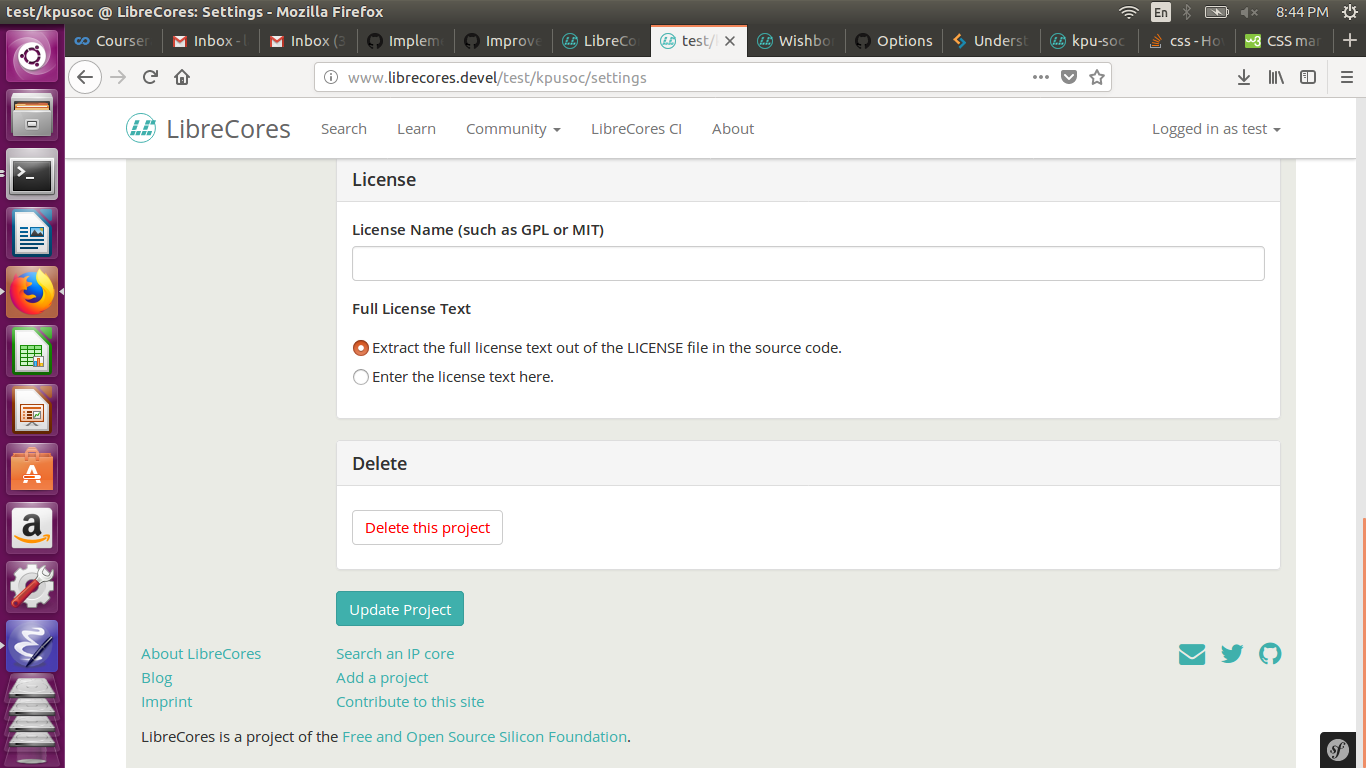 Implemented the delete project feature, #139 by lakhanshiva · Pull ...
