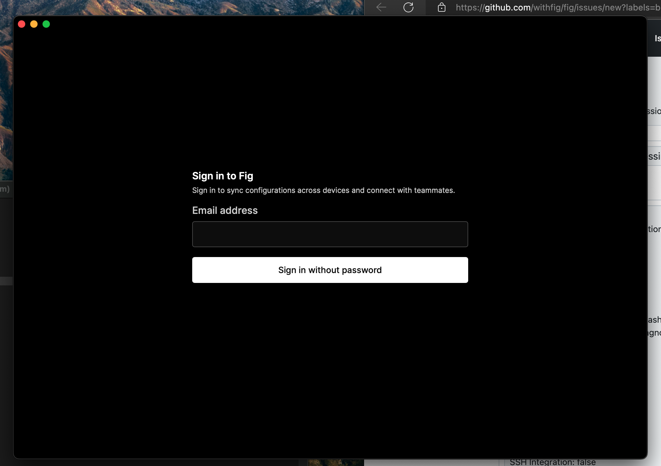 I can't sign in to Fig on fresh install (thus accessing Dashboard or settings)? · Issue #1881 ...