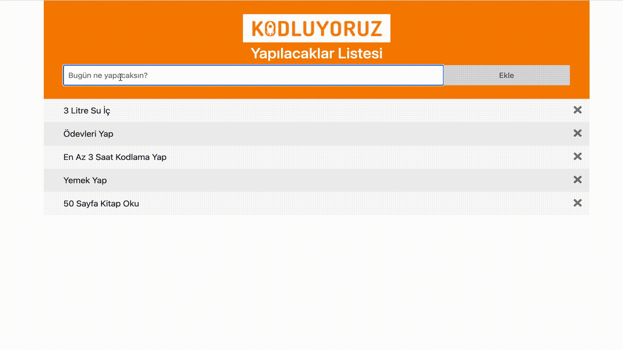 GitHub - fatih-bas/javascript-todo-list: Javascript Bölümü - To Do List