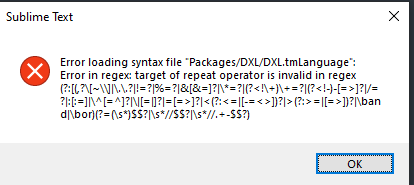 [DXL] Title · Issue #3232 · sublimehq/Packages · GitHub