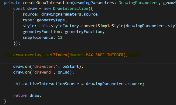 Unable To Set Draw And Select Interaction Overlaylayer Zindex · Issue 9218 · Openlayers 