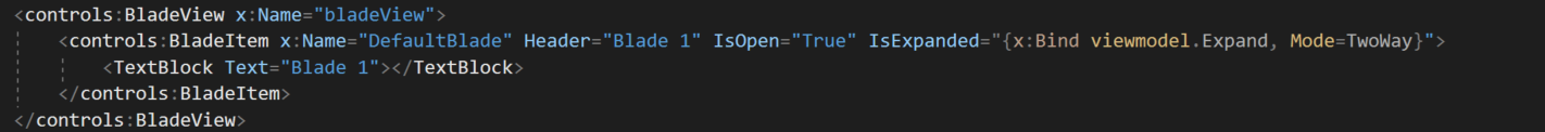 Binding to BladeItem.IsExpanded property not working · Issue #2818 · CommunityToolkit ...