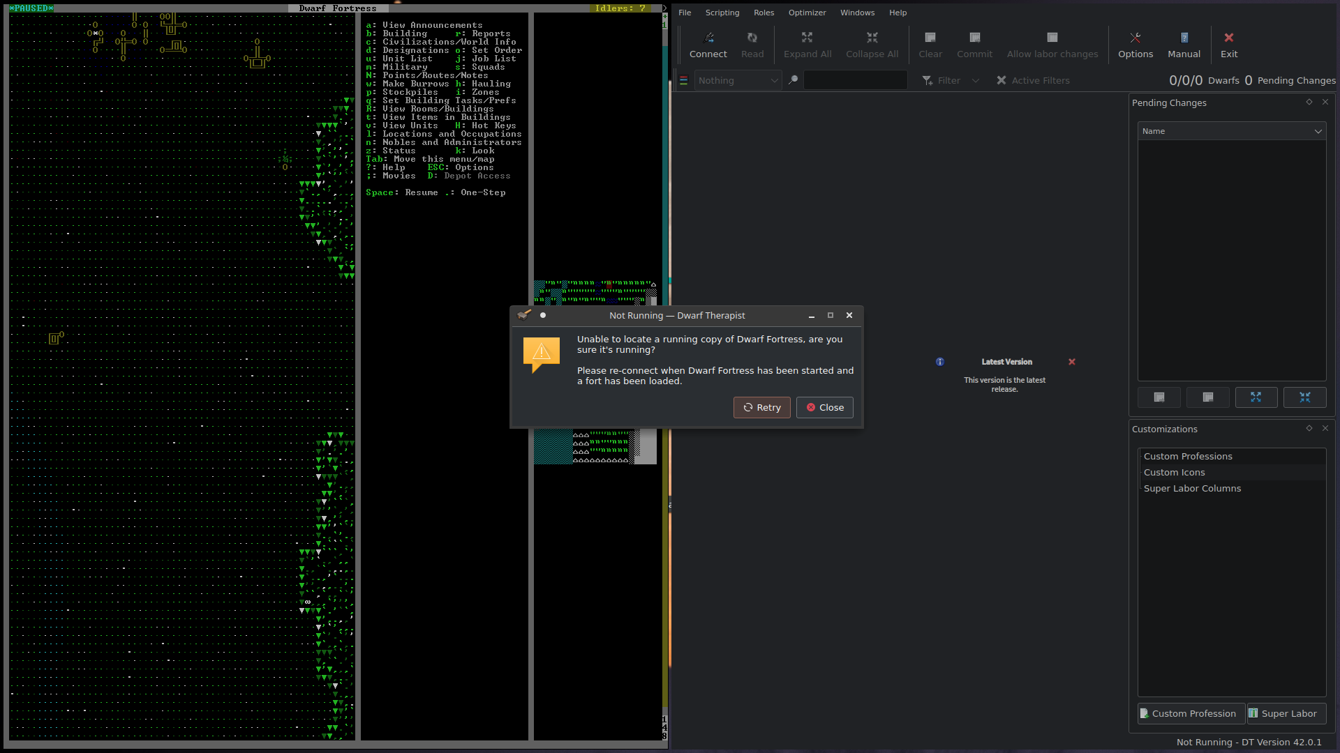 Linux: Can't connect to the game · Issue #302 · Dwarf-Therapist/Dwarf-Therapist · GitHub