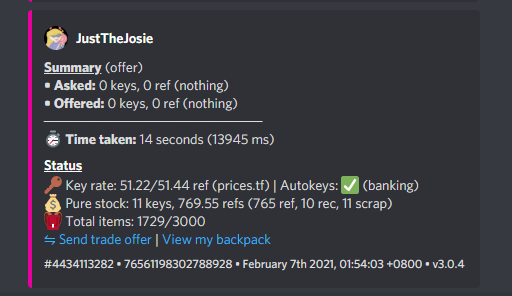Empty summary items · Issue #292 · TF2Autobot/tf2autobot · GitHub