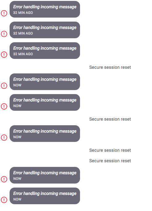 Debug Log causes app to crash; error handling incoming message · Issue #3145 · signalapp/Signal ...