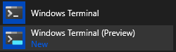 Windows Terminal (Preview) - App List and Taskbar icon doesn't match ...