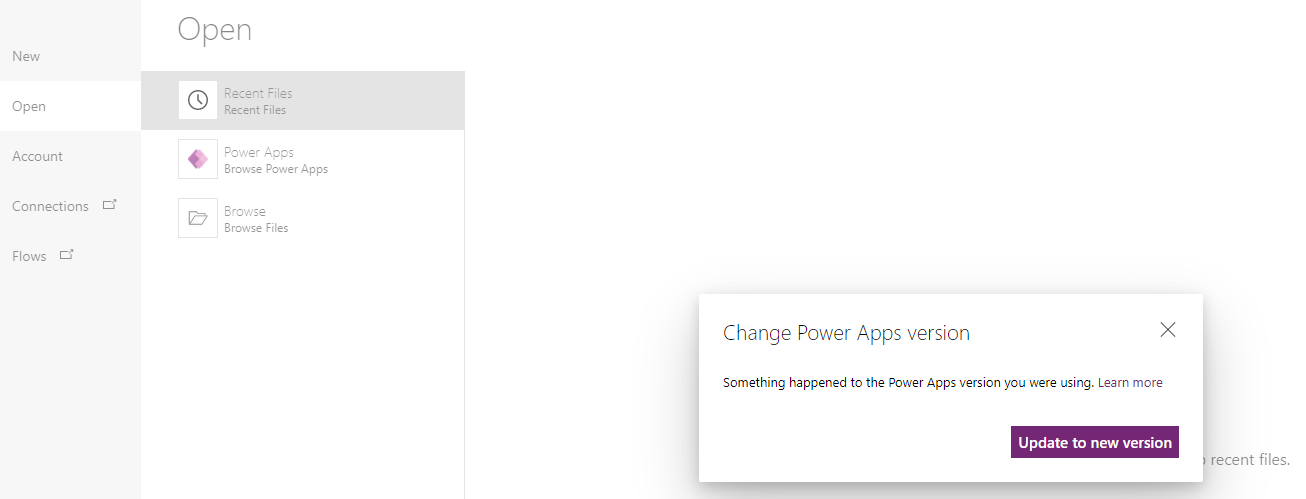 [BUG]: Change Power Apps version. · Issue #643 · microsoft/powerapps-tools · GitHub