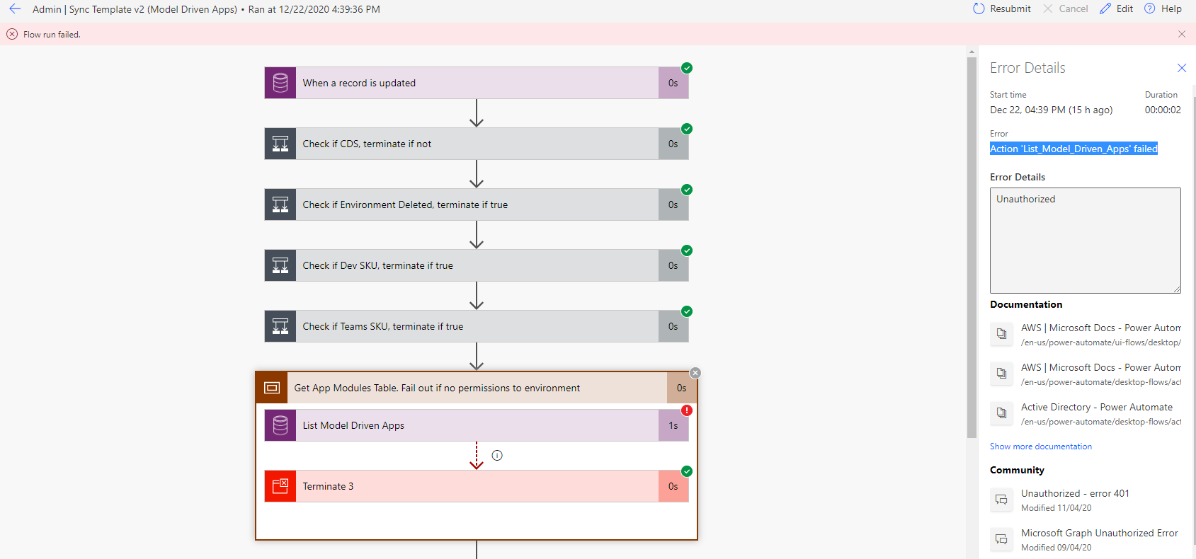 [BUG]: Admin | Sync Template v2 (Model Driven Apps) · Issue #654 · microsoft/powerapps-tools ...
