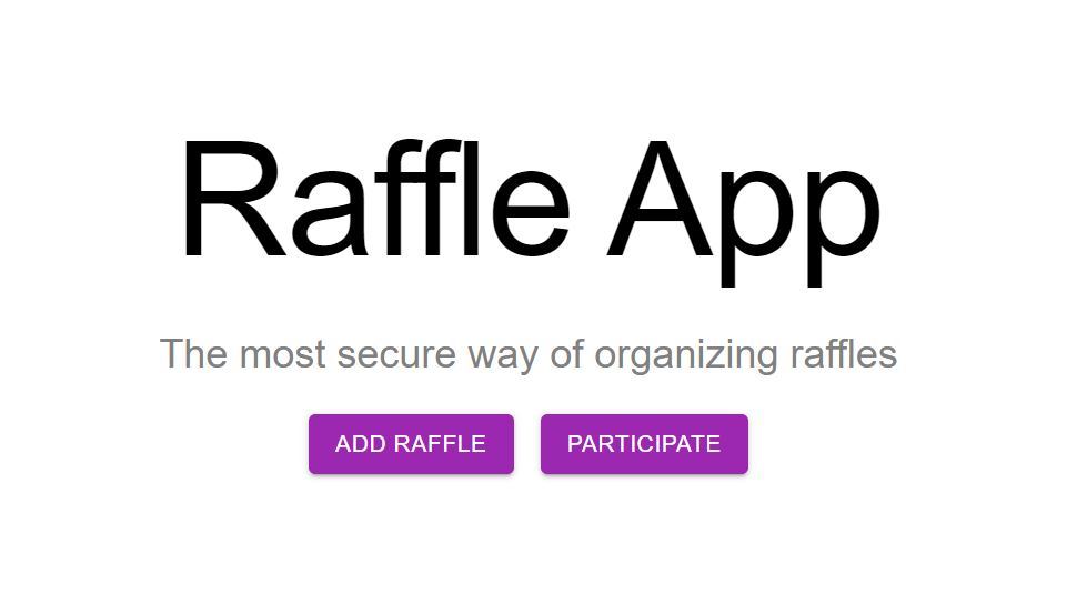 GitHub - Builder-ETH/Raffle-app: A raffle-app for lottery using truffle ...