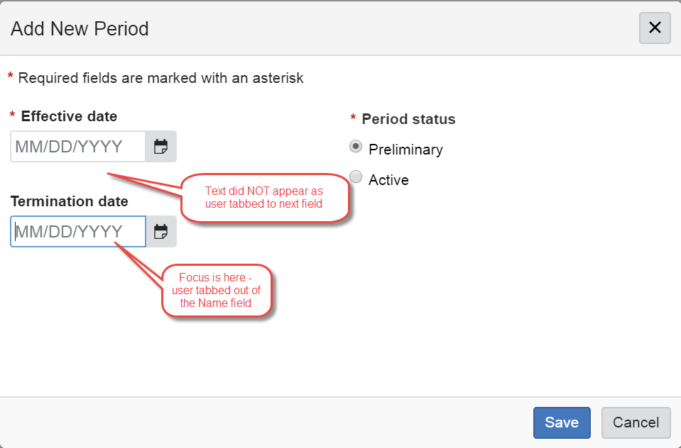Inconsistent behavior: input field vs date field · Issue #2232 · cerner/terra-core · GitHub