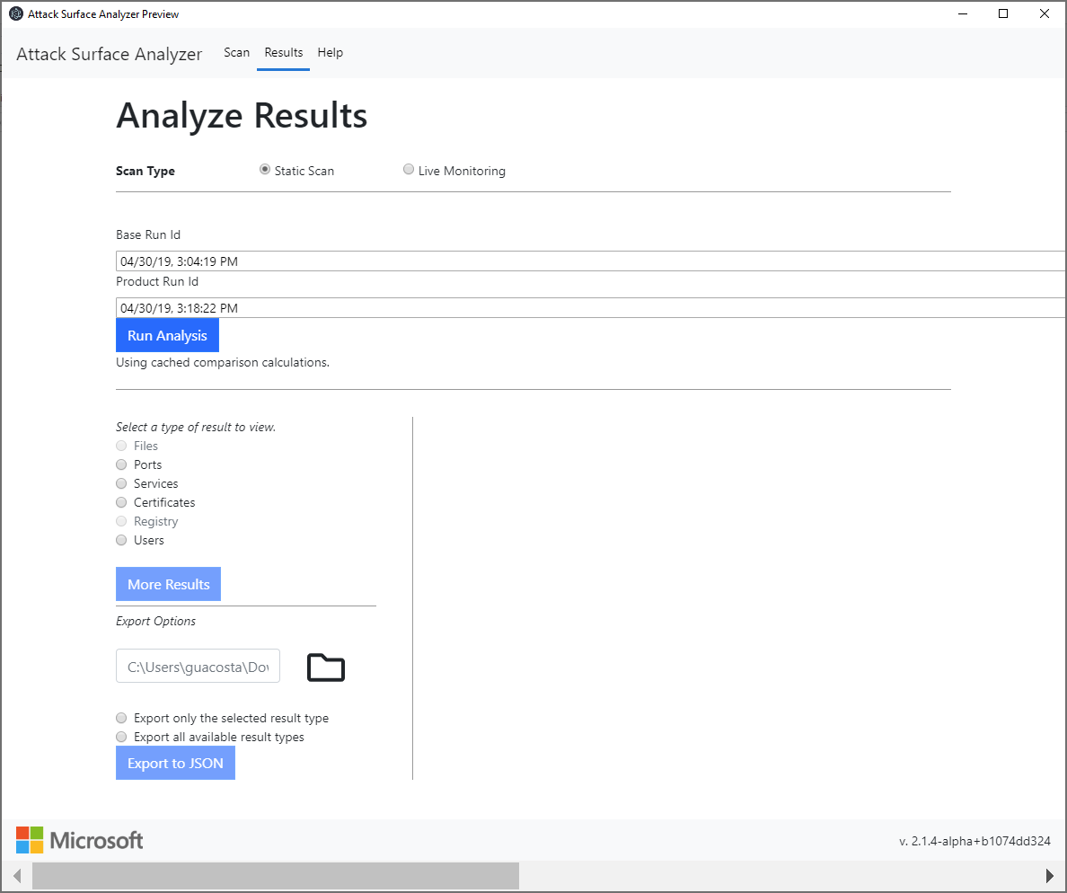 Export options don't have a default but Export button is enabled · Issue #177 · microsoft ...