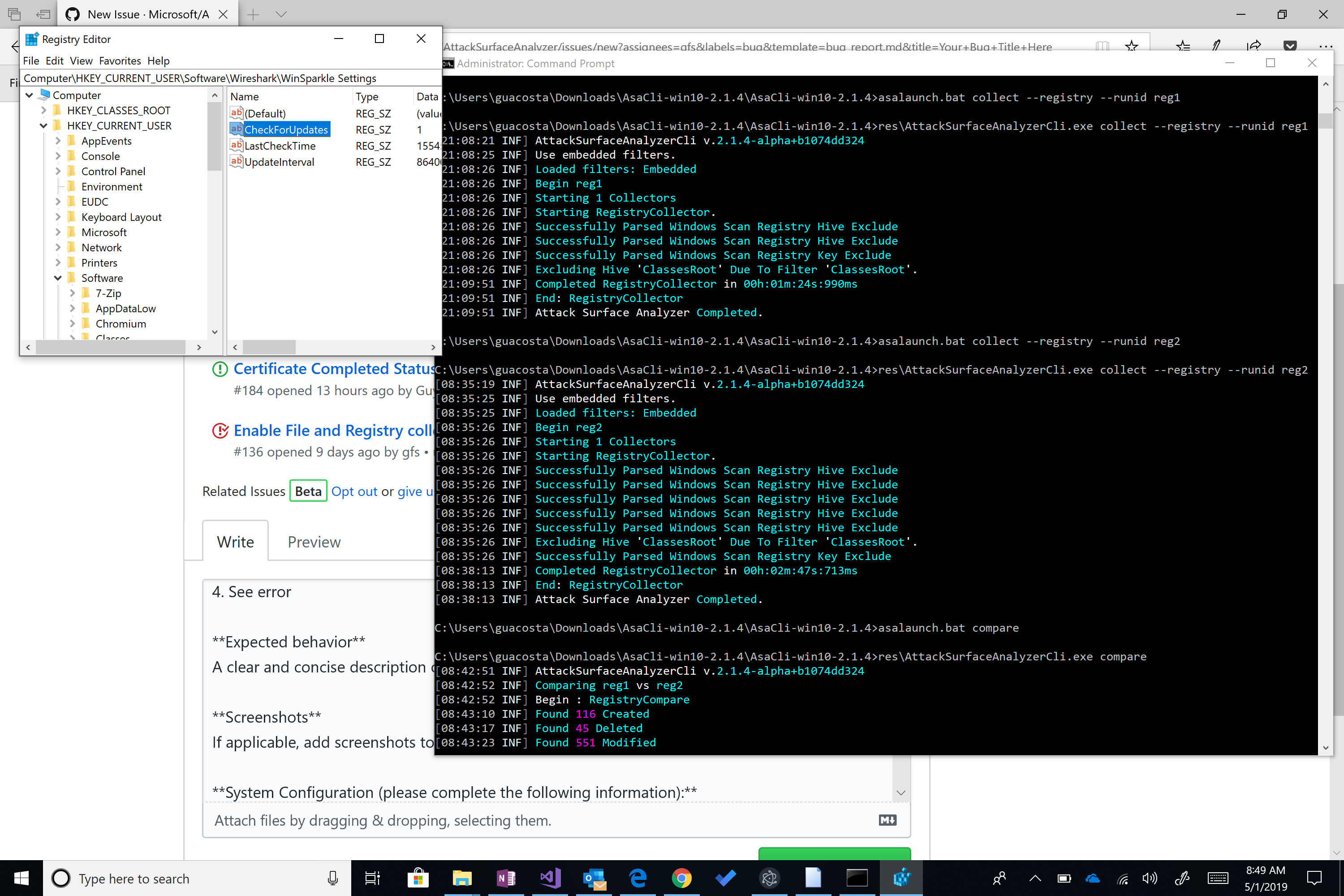 Large Suspicious Count of Registry Changes Reported · Issue #187 · microsoft ...