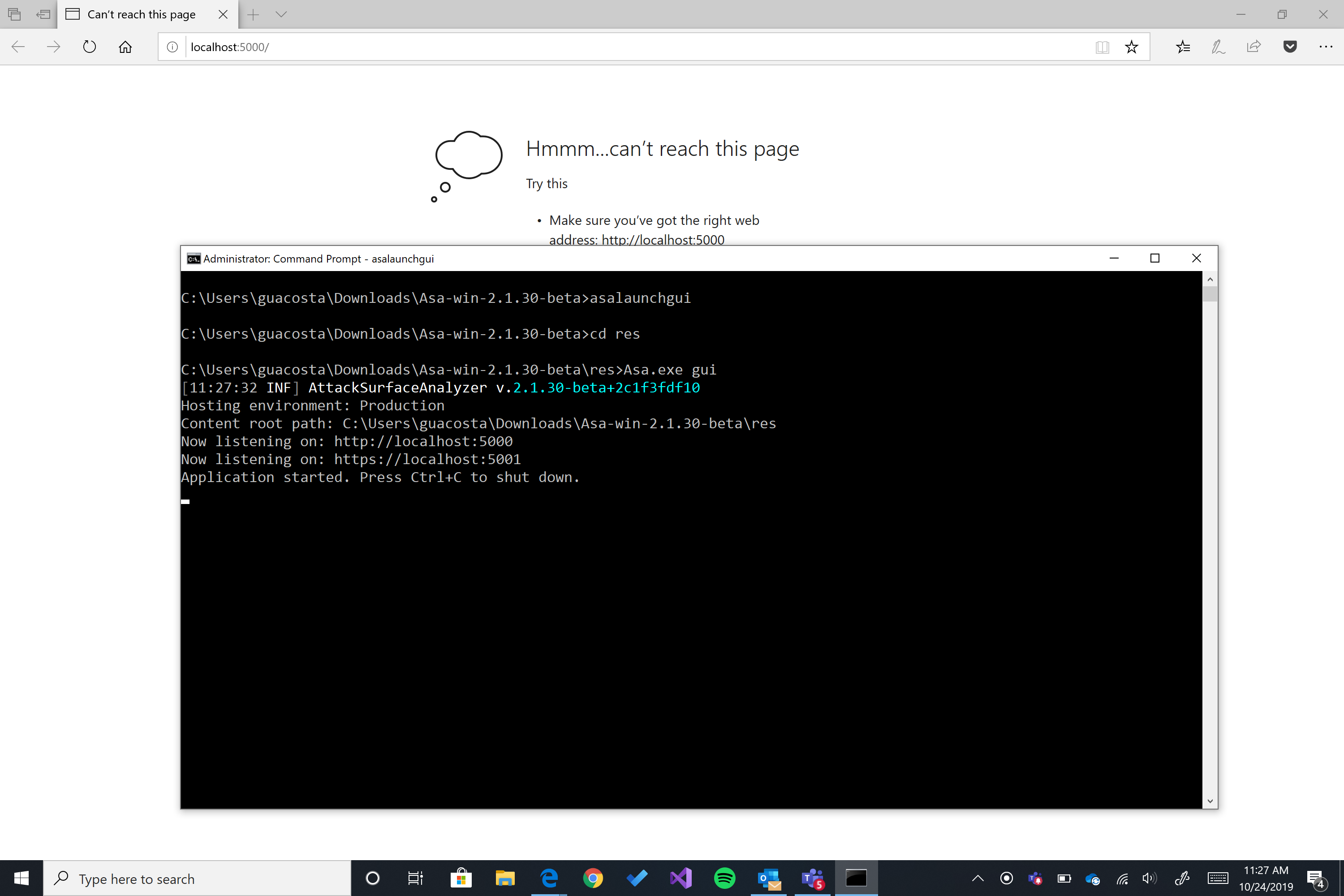 ASA GUI Page Not Found on Initial Load in Edge Requiring Refresh · Issue #308 · microsoft ...