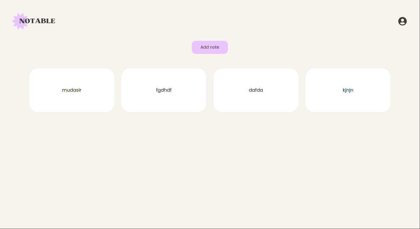 GitHub - whosmudassir/Notable: MERN Stack app