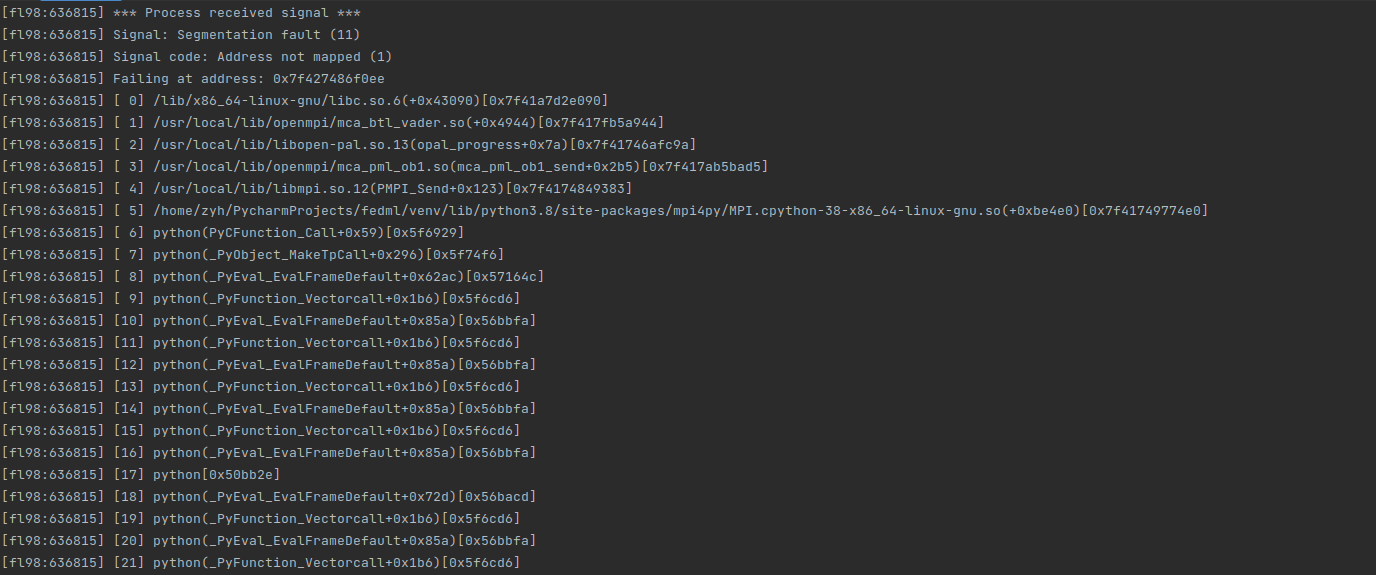 Error Owith Mpirun And Rank 0 And Exited On Signal 11 · Issue 588 · Fedml Aifedml · Github