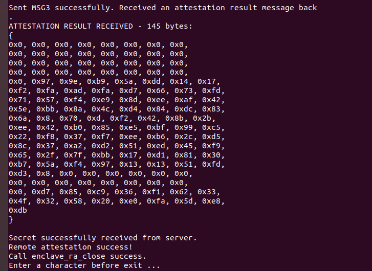 Ego Run Remote Attestation Error · Issue 40 · Edgelesssys Ego · Github