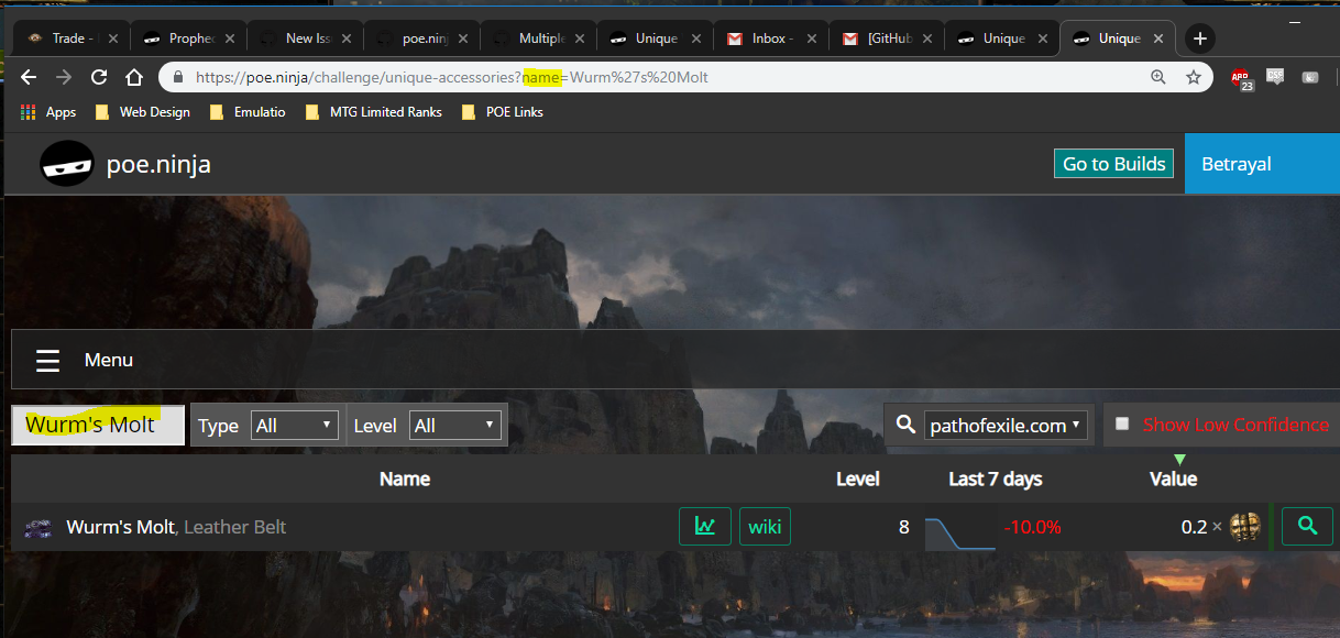 Malformed poe.ninja links · Issue #922 · PoE-TradeMacro/POE-TradeMacro ...