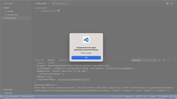 Does it require that an iphone is connected? · Issue #727 · swiftlang/sourcekit-lsp · GitHub
