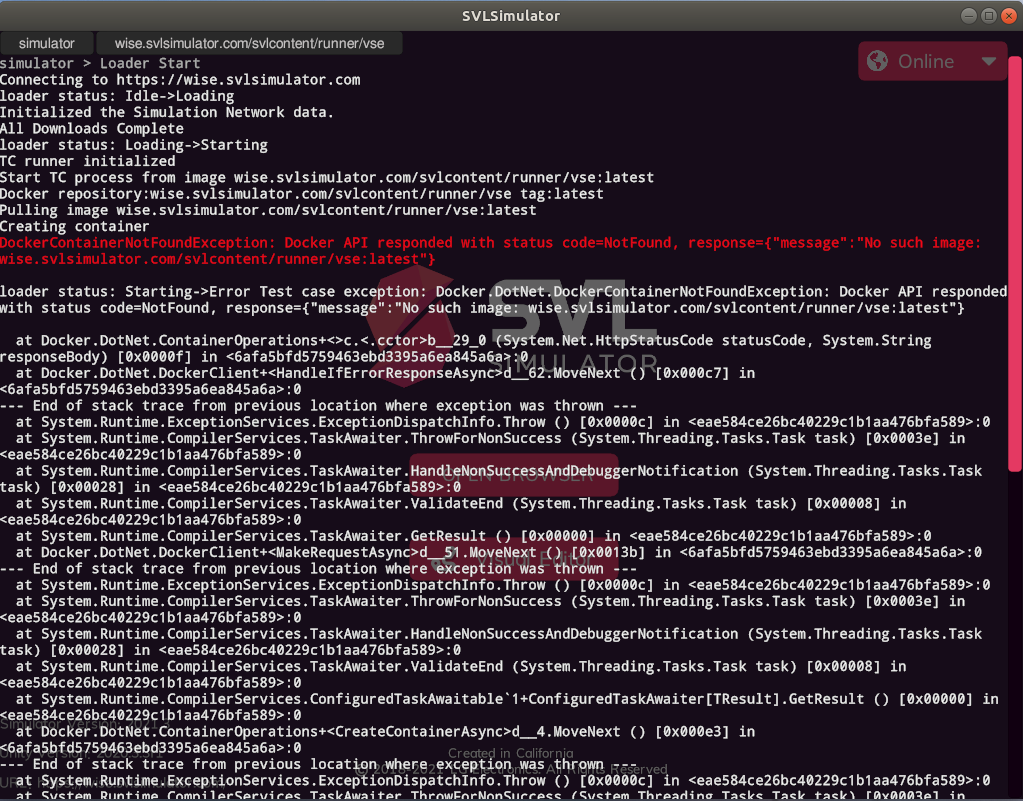 Docker API responded with status code=NotFound · Issue #2018 · lgsvl/simulator · GitHub