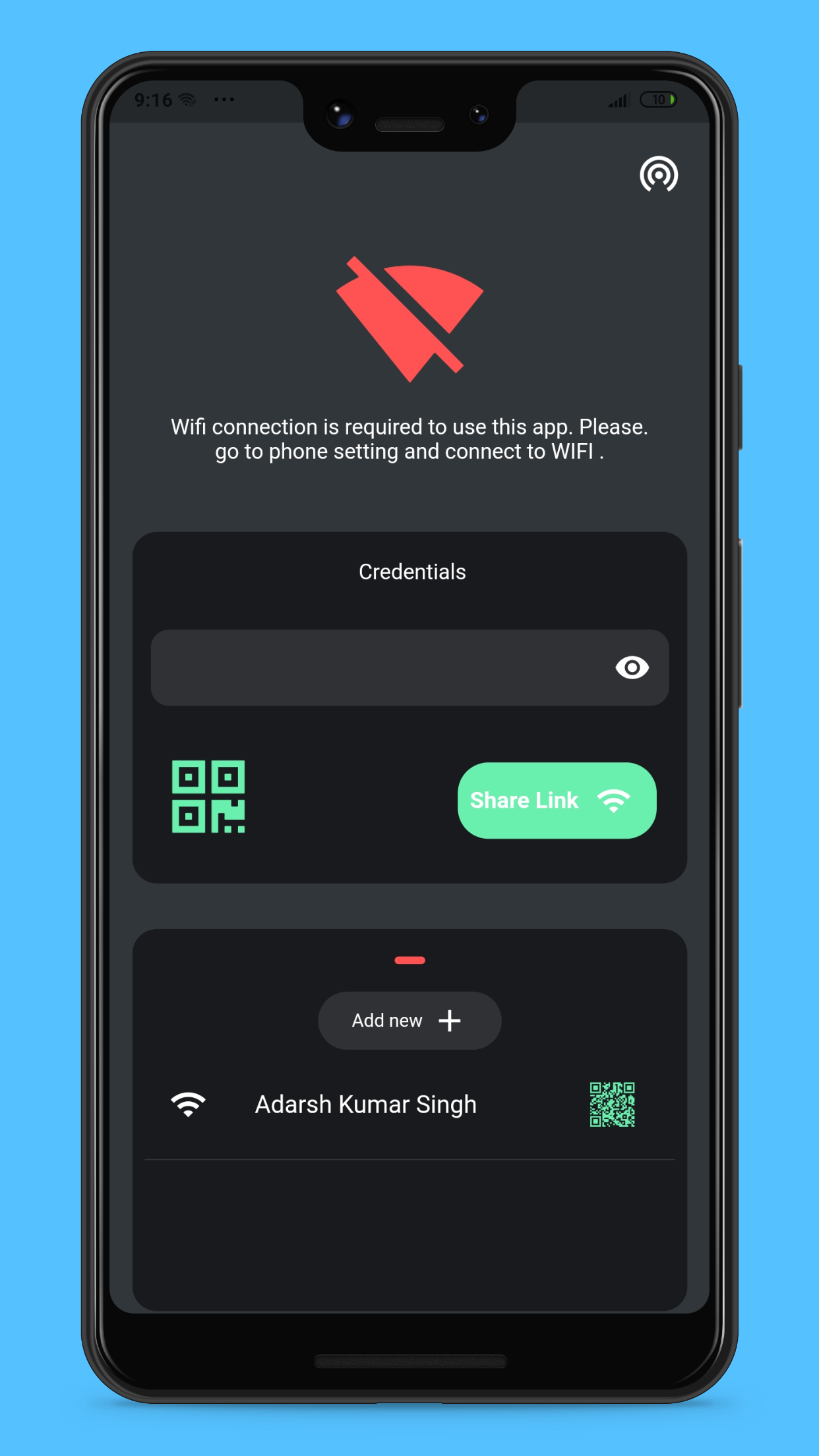 GitHub - adarsh-technocrat/WiFi-QR-Code-Generator-App