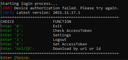 [BUG] Device authorization failed · Issue #726 · yaronzz/Tidal-Media-Downloader · GitHub