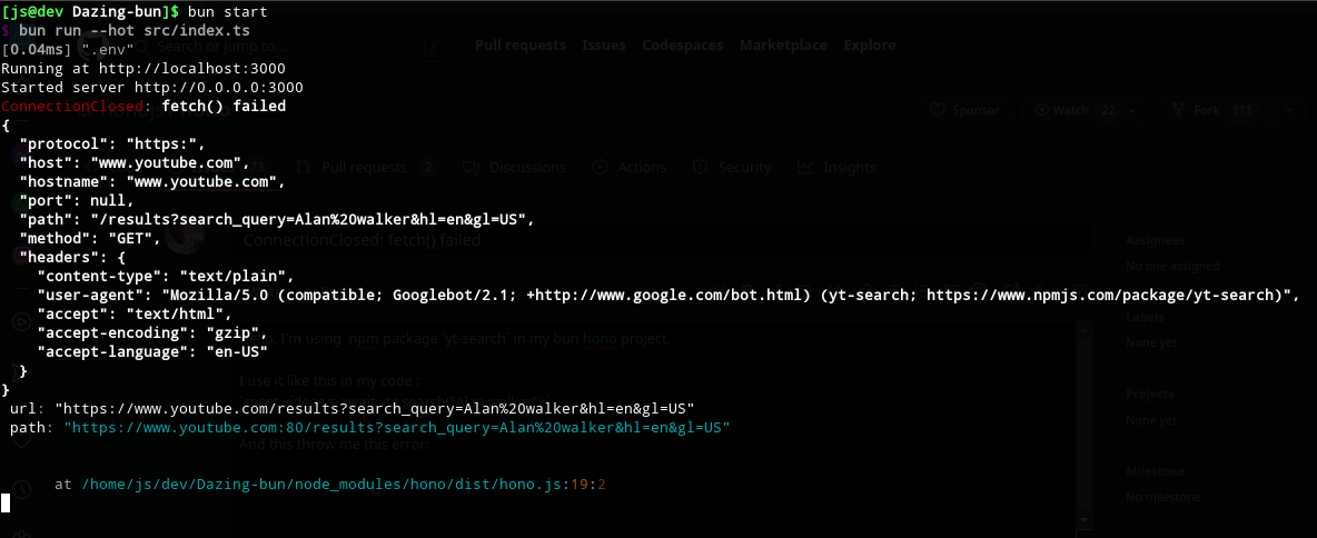 ConnectionClosed: fetch() failed · Issue #2421 · oven-sh/bun · GitHub