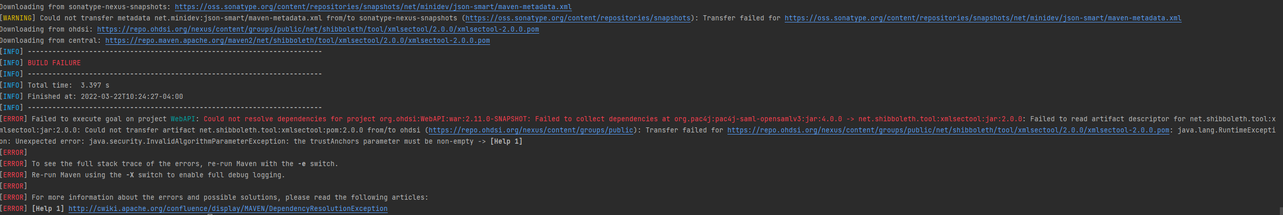 pac4j saml library dependency issue · Issue #2012 · OHDSI/WebAPI · GitHub