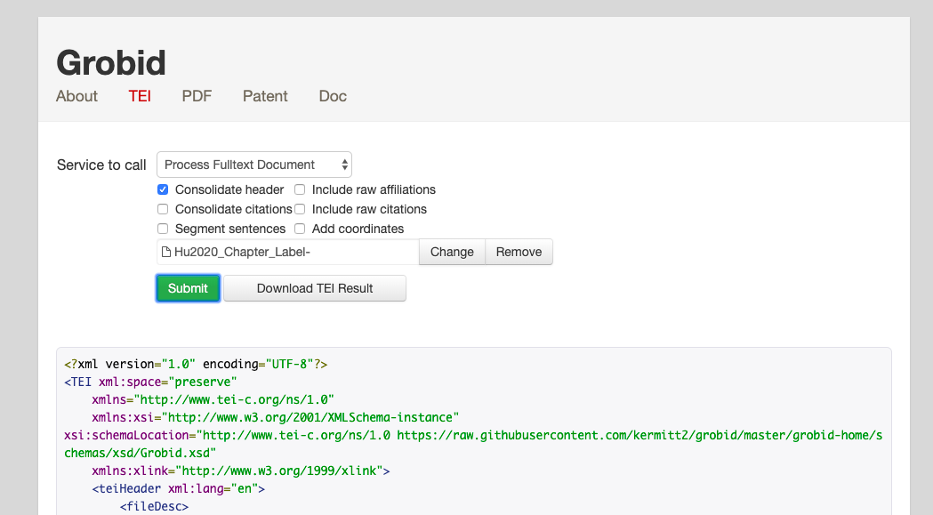 Test GROBID conversion of PDF to TEI XML · Issue #374 · BlueBrain ...