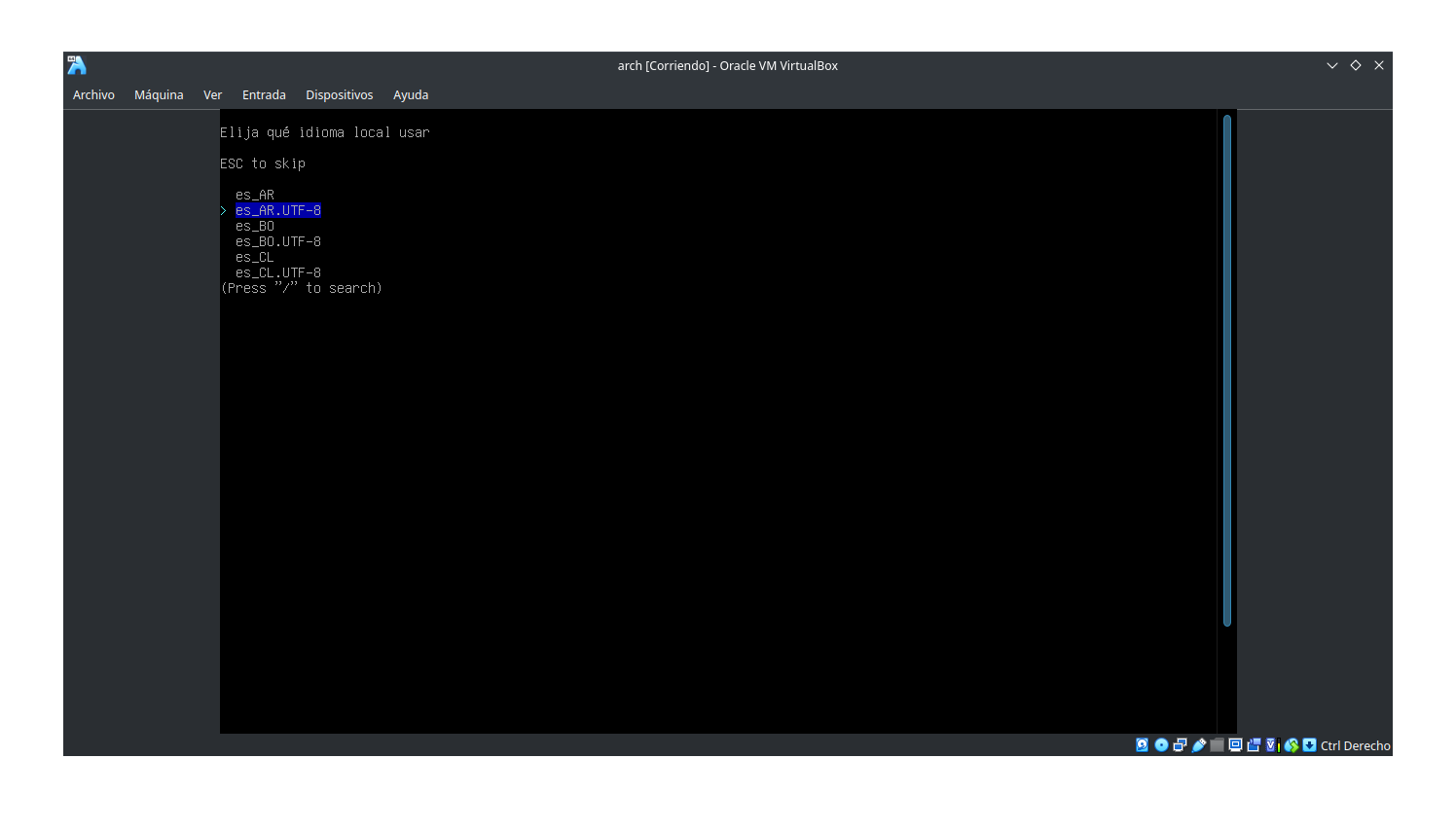 Selection of options looks small · Issue #1551 · archlinux/archinstall · GitHub