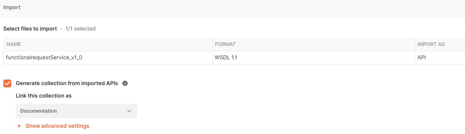 Postman won't allow generation of collections during or after import of ...
