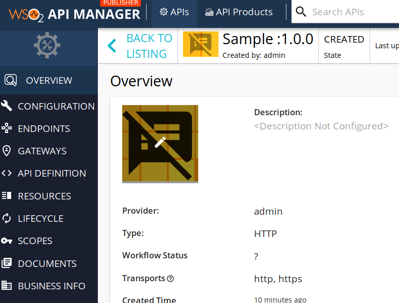 [Publisher] API overview page when uploading a thumbnail · Issue #5734 · wso2/product-apim · GitHub