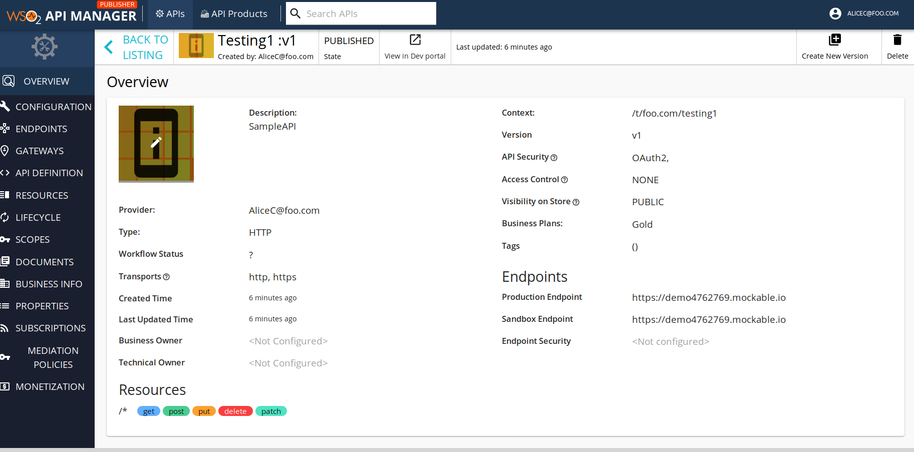 [Publisher] The Created Time is also changing when editing the API · Issue #5858 · wso2/product ...