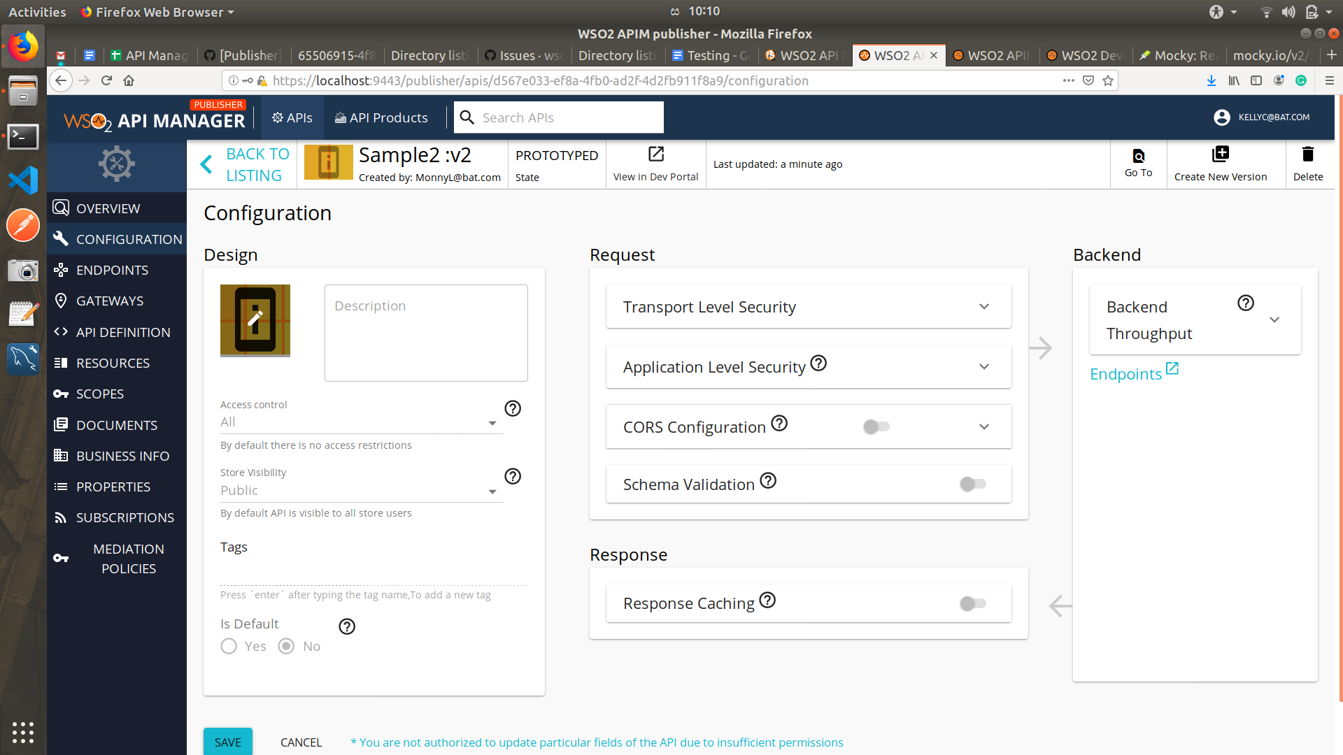 [Publisher] A user with creator role cannot edit prototyped APIs · Issue #5970 · wso2/product ...