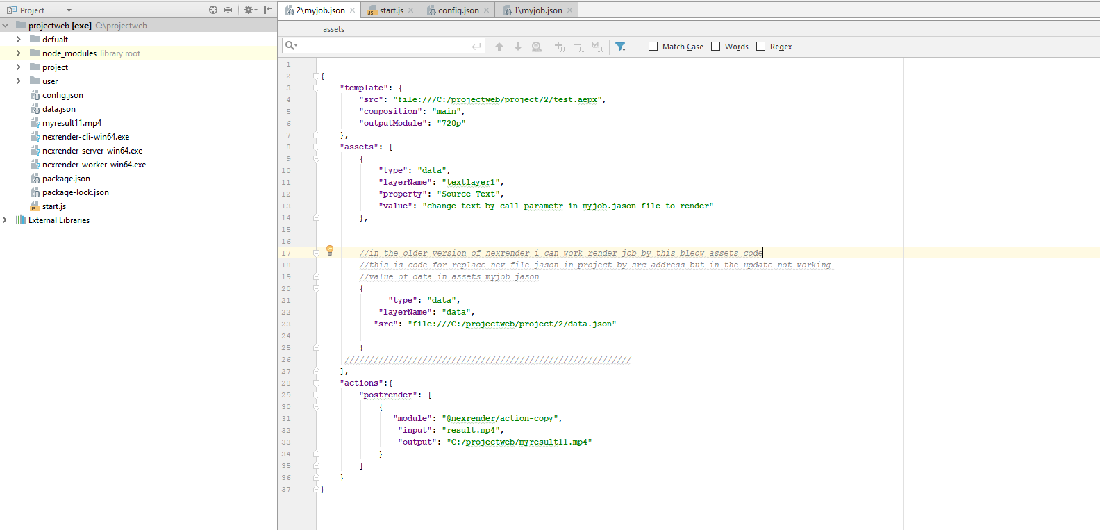data.jason in assets can be read · Issue #146 · inlife/nexrender · GitHub